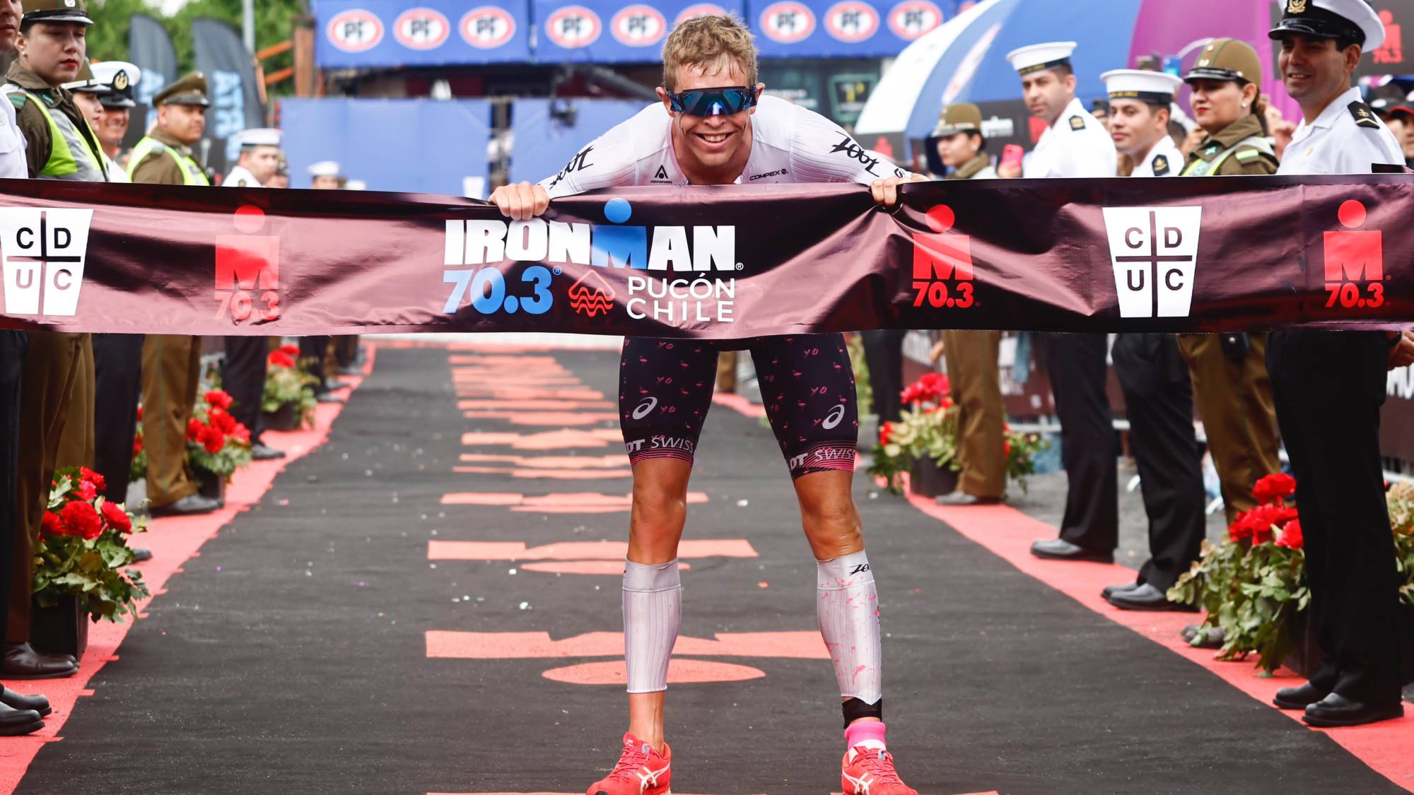 Sam Long se coronó campeón del IRONMAN 70.3 Pucón 2024 con récord ...