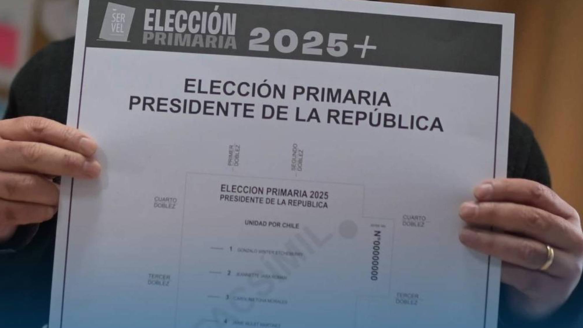 Servel revela diseño del voto para las Primarias Presidenciales 2025 | La Tribuna